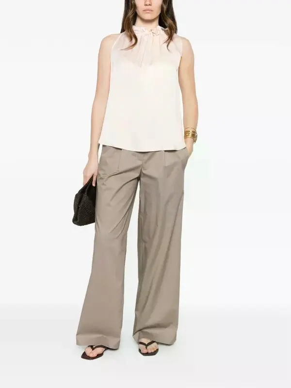 Peserico Logo-waistband Pleated Pants