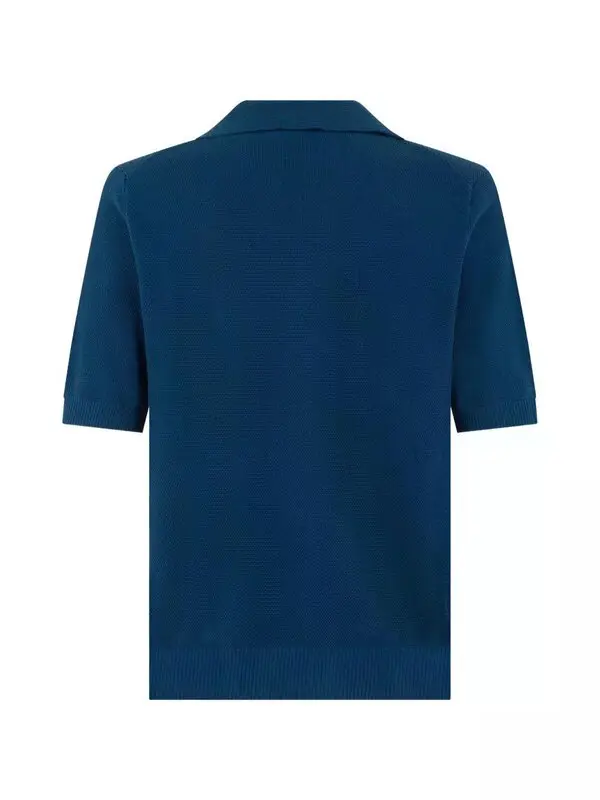 K-WAY Pleyr Fine-knit Open-collar T-shirt