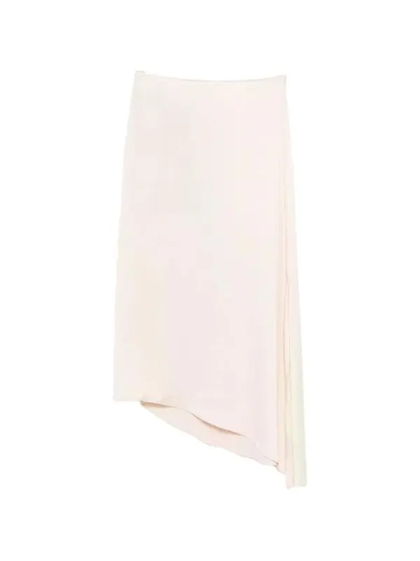 Peserico Asymmetric-hem Midi Skirt - Pink