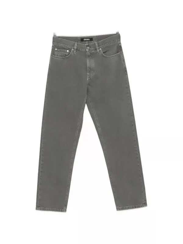 Zegna Roccia Straight-leg Jeans - Grey