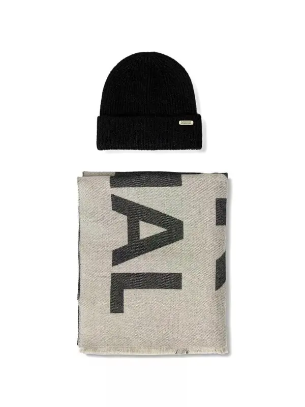 Barbour Ribbed-knit Beanie - Black
