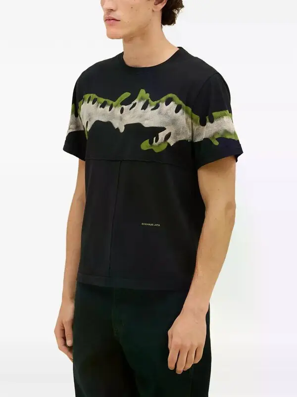 Eckhaus Latta Graphic-print Panelled T-shirt