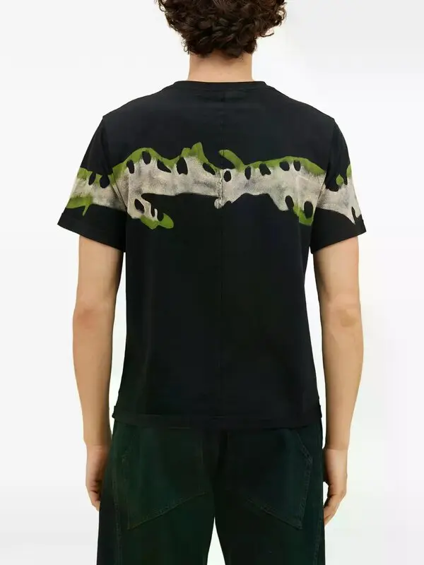 Eckhaus Latta Graphic-print Panelled T-shirt