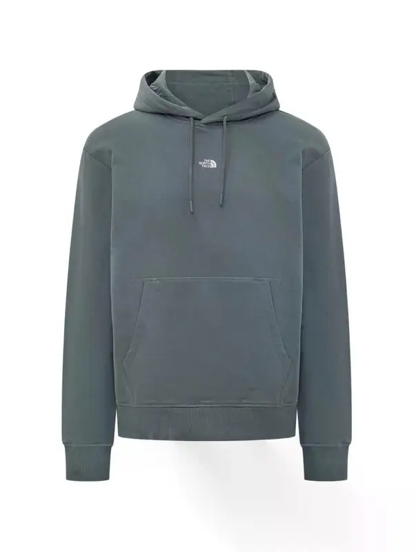 The North Face Logo Embroidered Hoodie - Grey