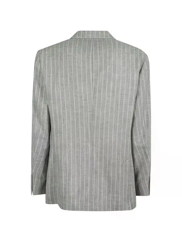 Brunello Cucinelli Pinstripe Double-breasted Suit - Grey