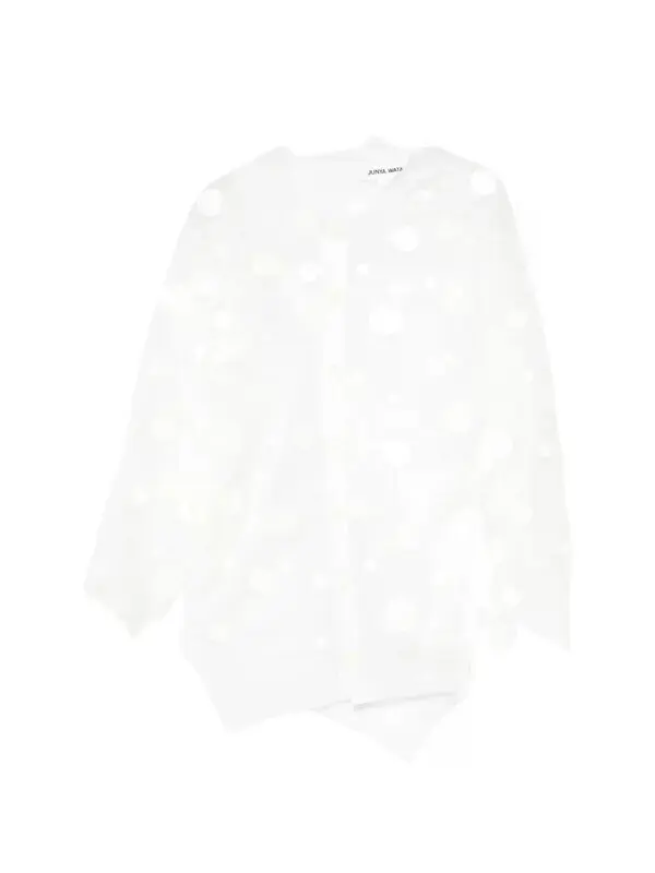 Junya Watanabe Polka-dot Cardigan - White