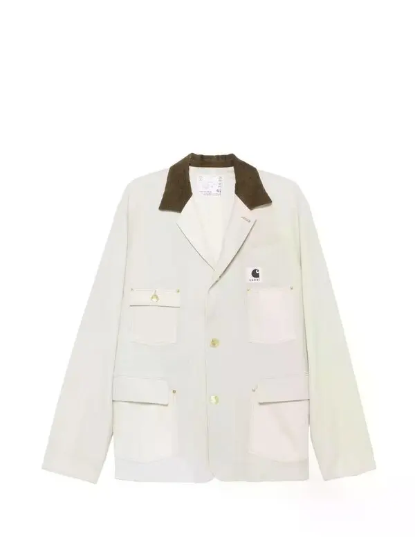 Sacai Long-sleeve Jacket - Neutrals