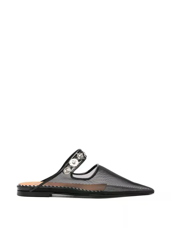 Toga Studs-embellishment Mules