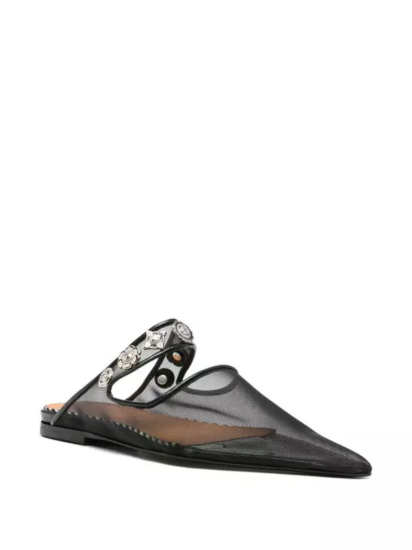 Toga Studs-embellishment Mules