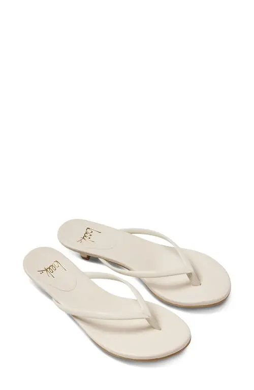 Beek Corella Kitten Heel Flip Flop - Vanilla