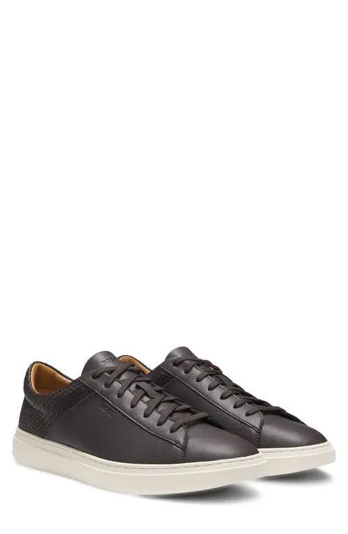 BOSS Kieran Low Top Sneaker - Dark Brown