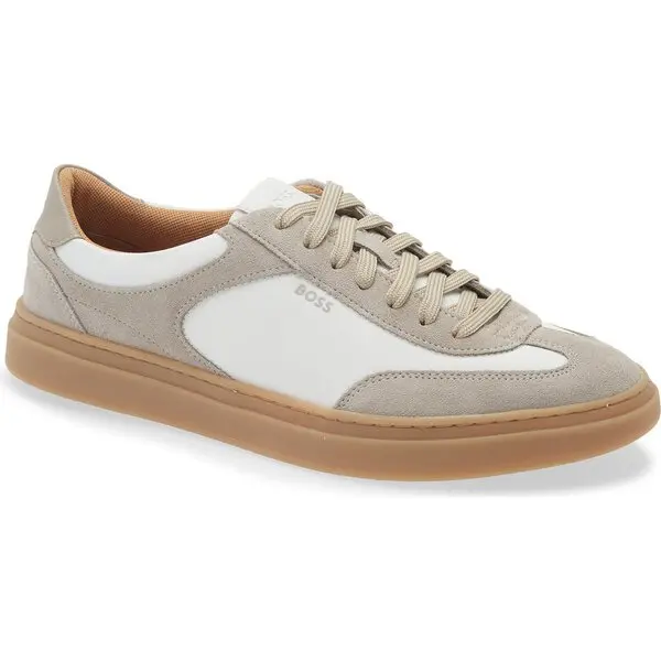 BOSS Kieran Low Top Sneakers - Medium Beige
