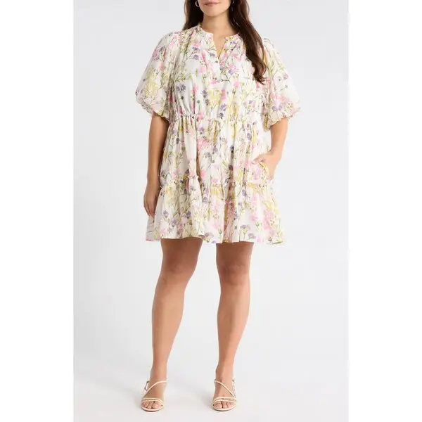 SUGARLIPS Lita Floral Noella Mini Shift Dress