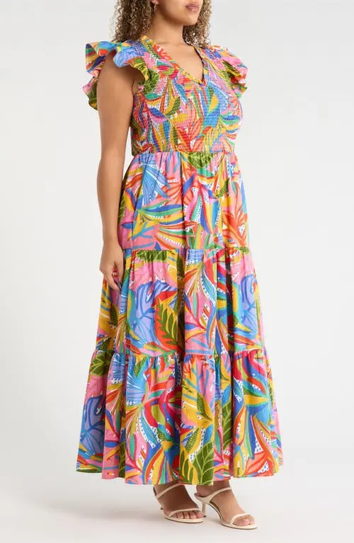 SUGARLIPS Tiered Midi Dress