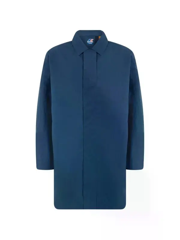K-WAY Concealed-fastening Coat - Blue