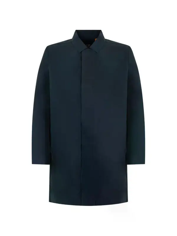 K-WAY Poirol Concealed-fastening Coat - Blue