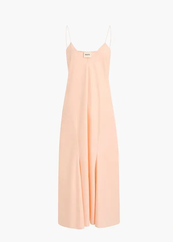 Khaite Iben Slip Dress - Light Peach