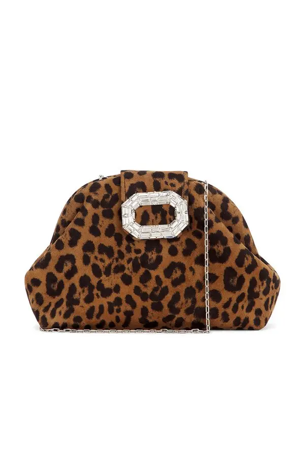 Amina Muaddi Camelia Micro Bag - Leopard