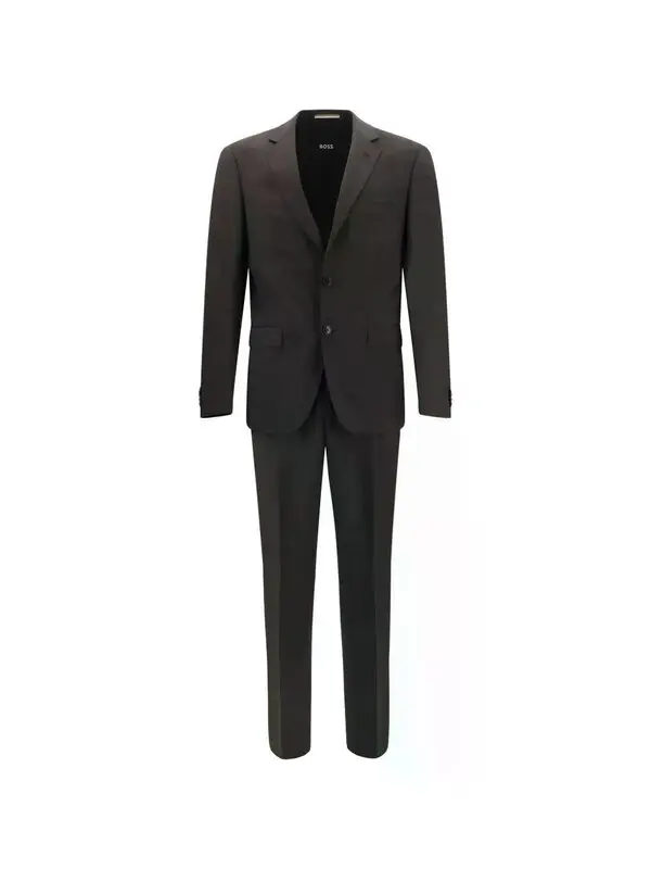 BOSS Single-breasted Wool Suit - Brown