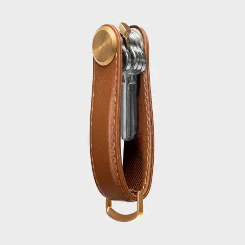 ORBITKEY Pro Leather Key Organiser - Cedar