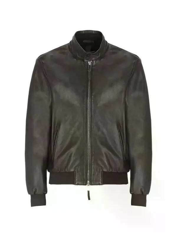THE JACK LEATHERS Leather Jacket - Brown