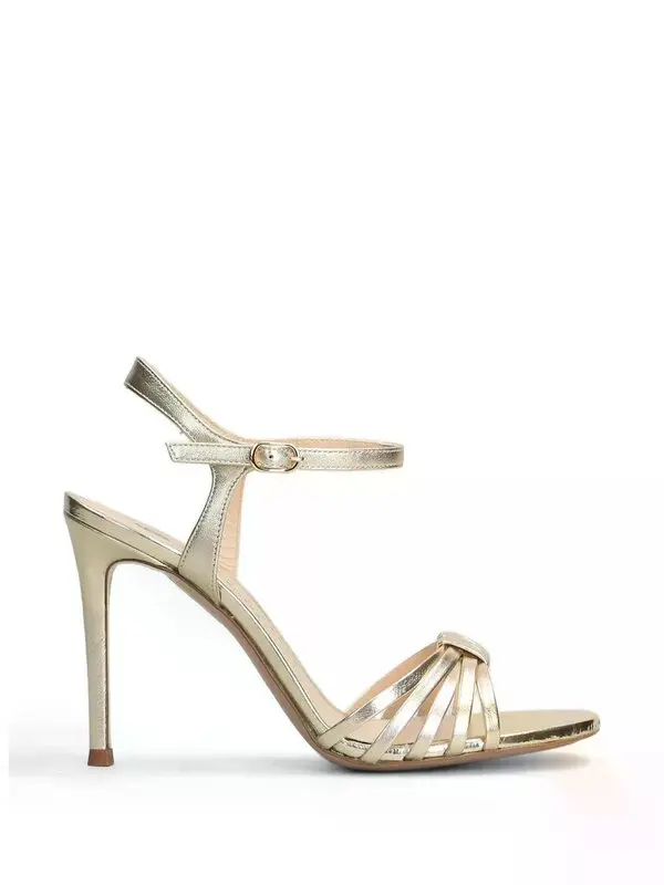 Roberto Festa Regen Strappy Metallic Leather Sandals - Gold