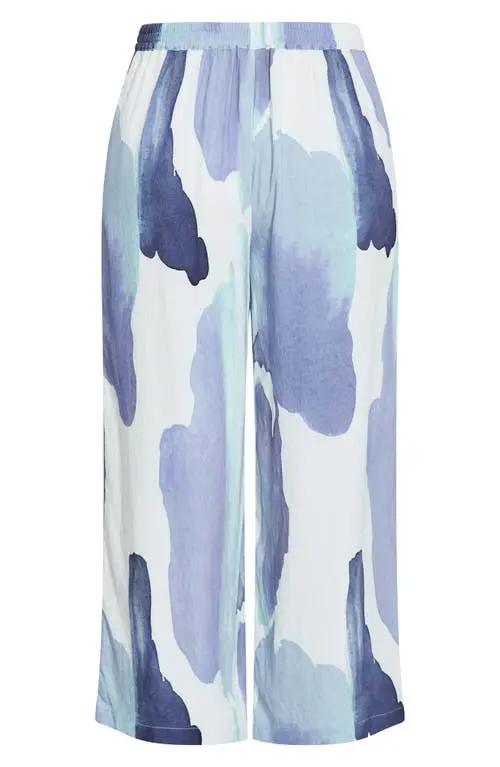 City Chic Printed Wide Leg Pants