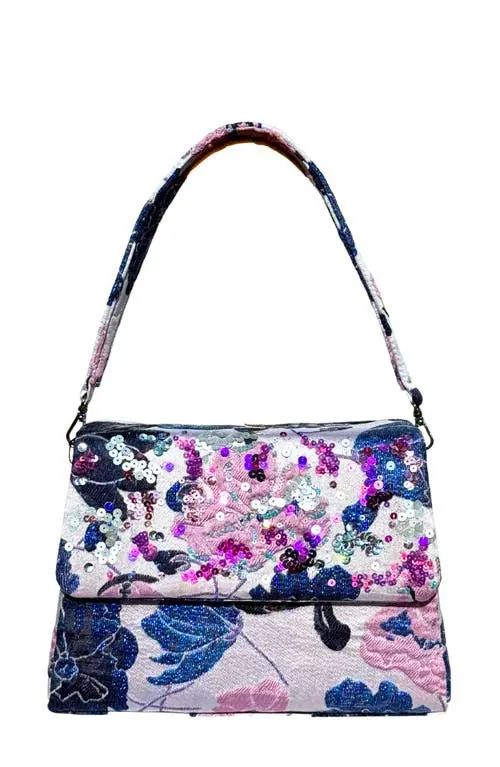 SIMITRI Trapezee Bag - Midnight Wisteria