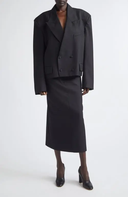 Vaquera Slouchy Double-breasted Wool Jacket