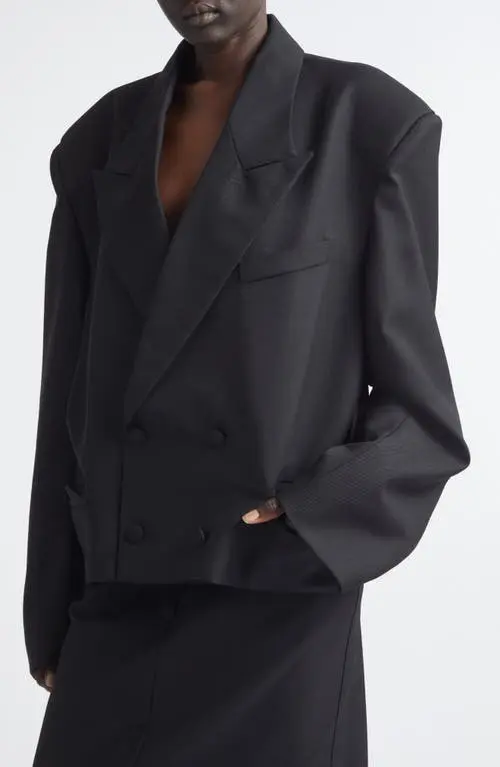 Vaquera Slouchy Double-breasted Wool Jacket