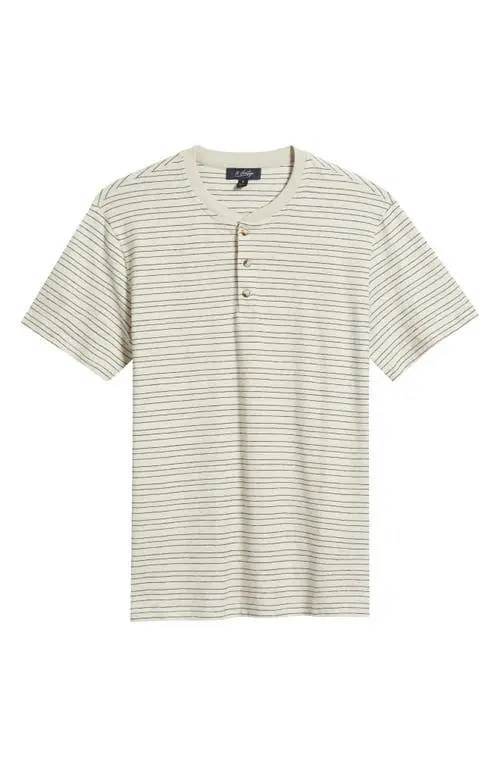 34 Heritage Pinstripe Cotton & Linen Henley