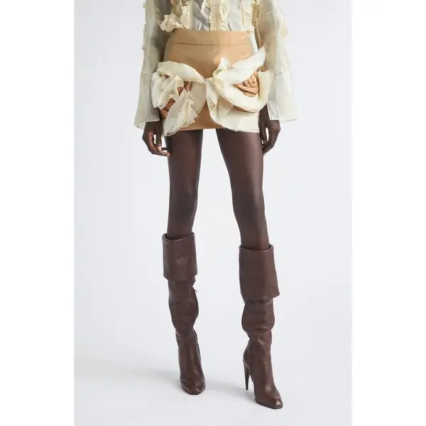 KIM SHUI Luana Embellished Taffeta Miniskirt