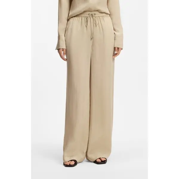 BOSS Tavati Wide Leg Pants - Pumice