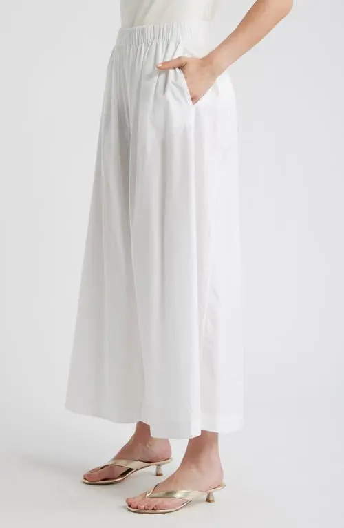 BOSS Talini Cotton Wide-leg Pants