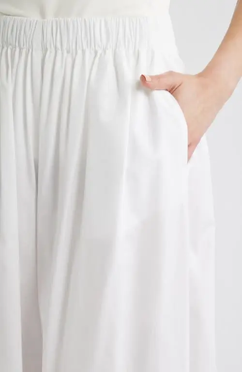 BOSS Talini Cotton Wide-leg Pants