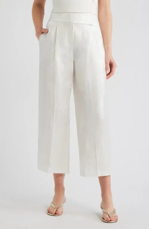 BOSS Tacres High-waist Wide-leg Pants - Soft Cream