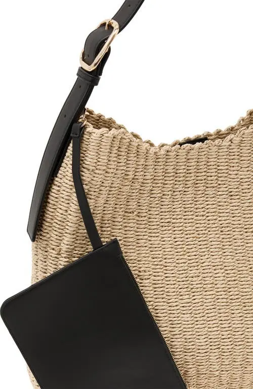 REISS Margot Woven Shoulder Bag