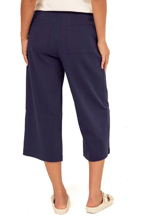 THREADS 4 THOUGHT Mikki Pleated Stretch Twill Crop Pants - Stargazer