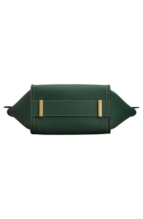 TOD'S Medium Leather T Timeless Shopping Bag - Sycamore