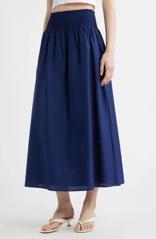 Hill House Home The Delphine Nap® Midi Skirt - Navy