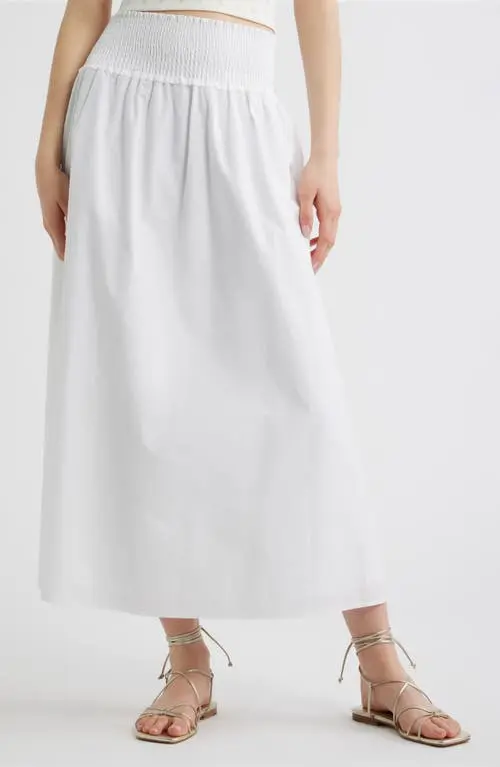 Hill House Home The Delphine Nap® Midi Skirt - White