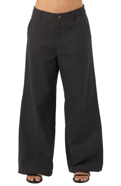 O'Neill Og Remi Wide Leg Denim Pants - Dark Shadow