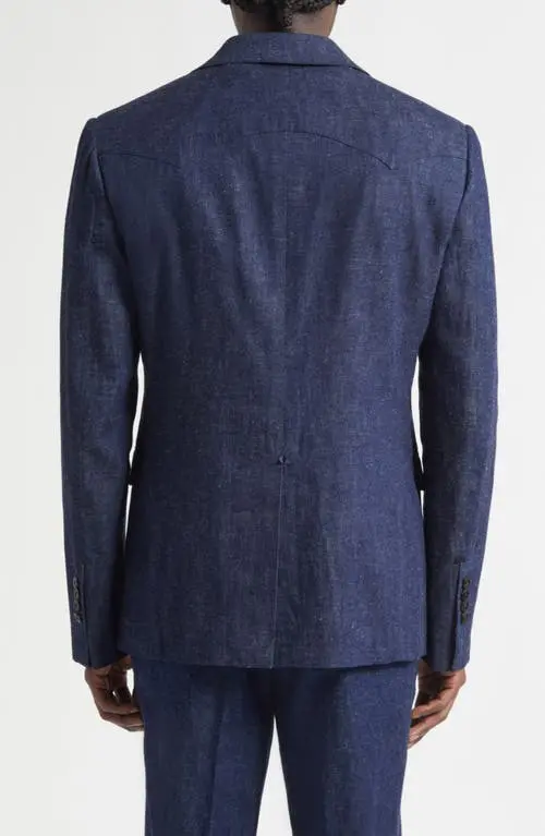Double Rl Western Denim Tuxedo Jacket