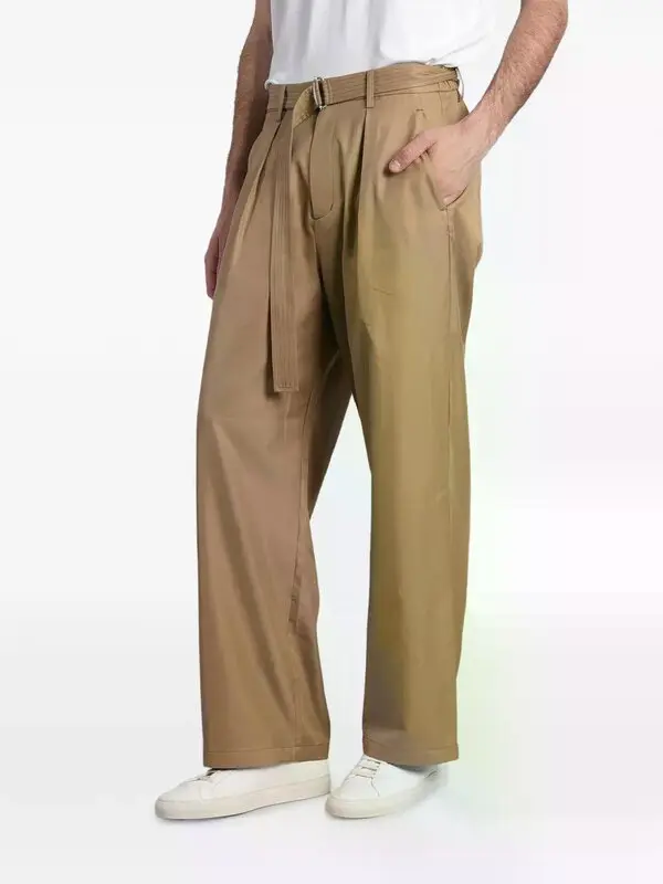 Attachment Pleated Tapered Trousers