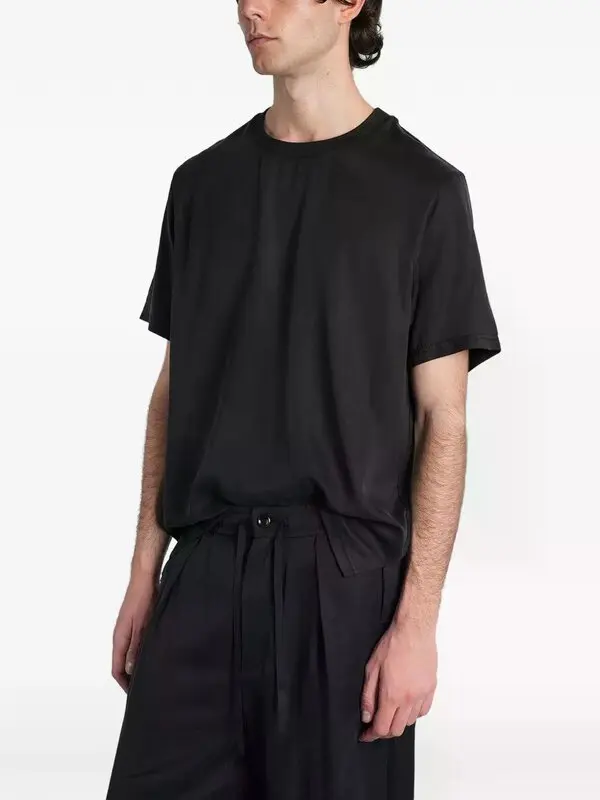 Attachment Ribbed-trim T-shirt