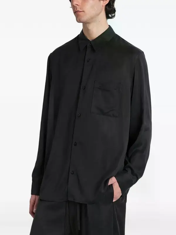 Attachment Chest-pocket Long-sleeve Shirt