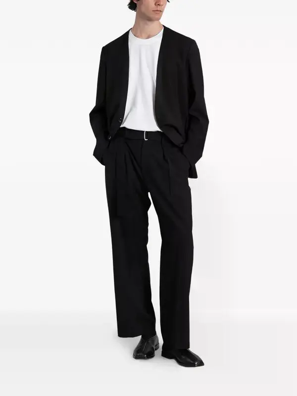 Attachment Belted Pleated Trousers