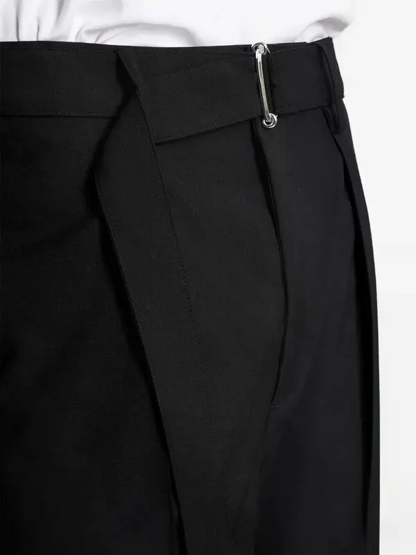 Attachment Belted Pleated Trousers