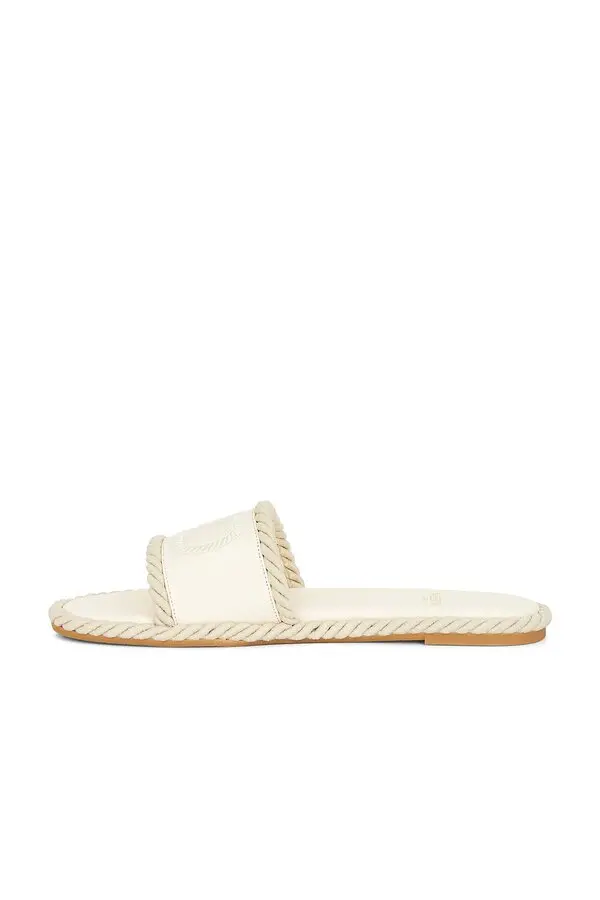Valentino Garavani V Logo Torchon Slide Espadrilles - Ivory