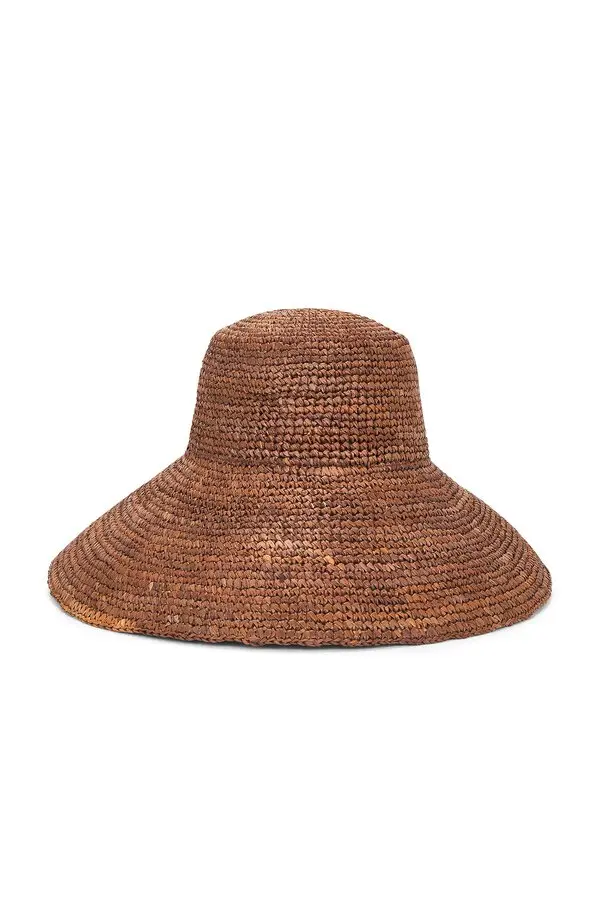 Jenni Kayne Soleil Wide Brim Hat - Chocolate
